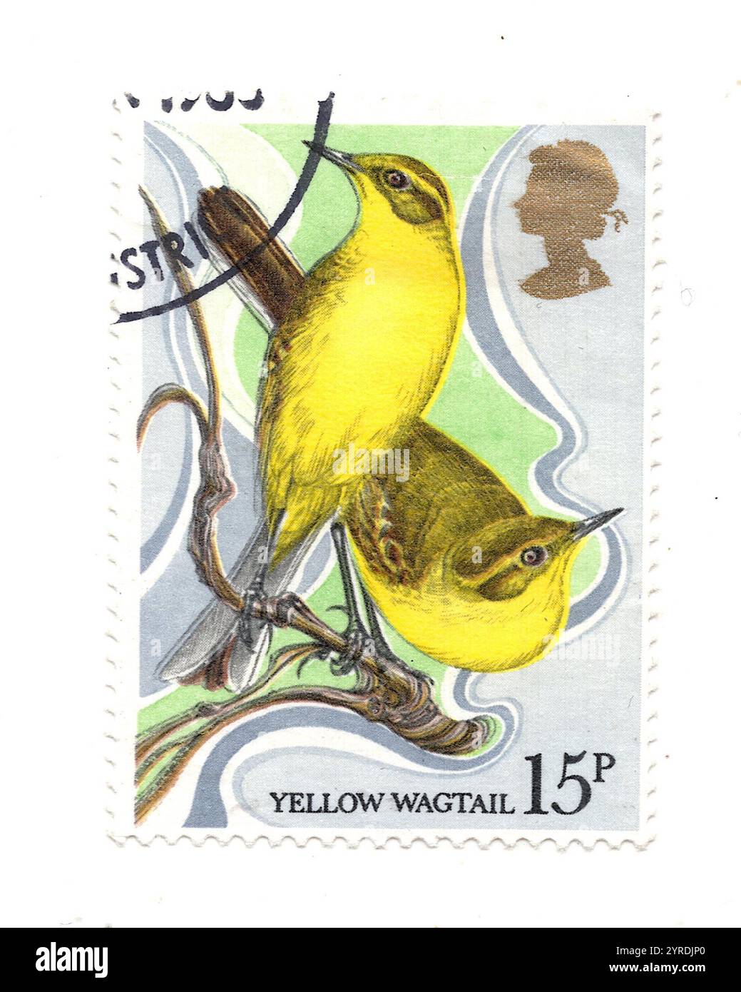 A 20th century vintage Queen Elizabeth II postage stamp from Great ...