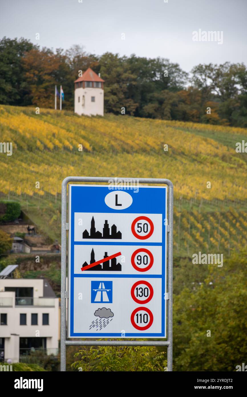 Transport infrastructure in Europe, road signs, directions, country ...