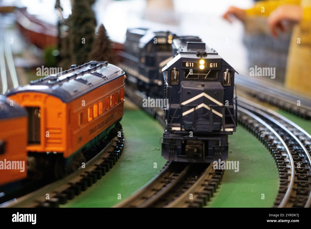 Toy train track hi-res stock photography and images - Alamy