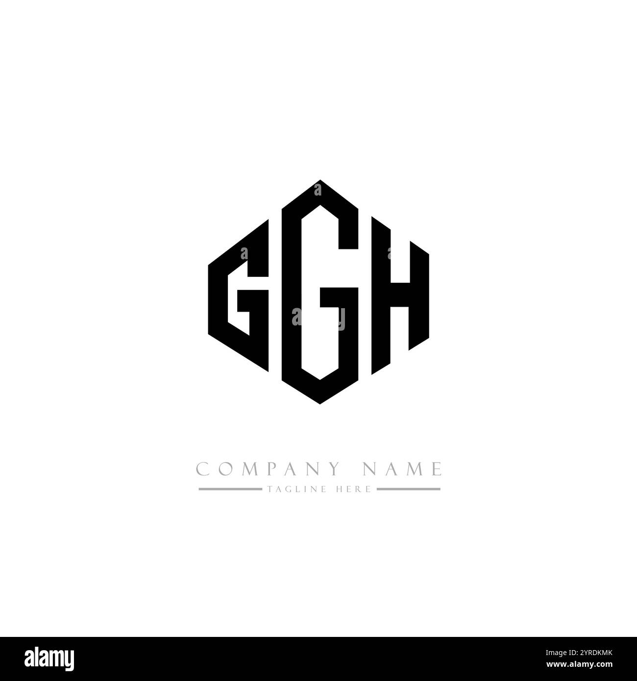 GGH letter logo design with polygon shape. GGH polygon and cube shape ...