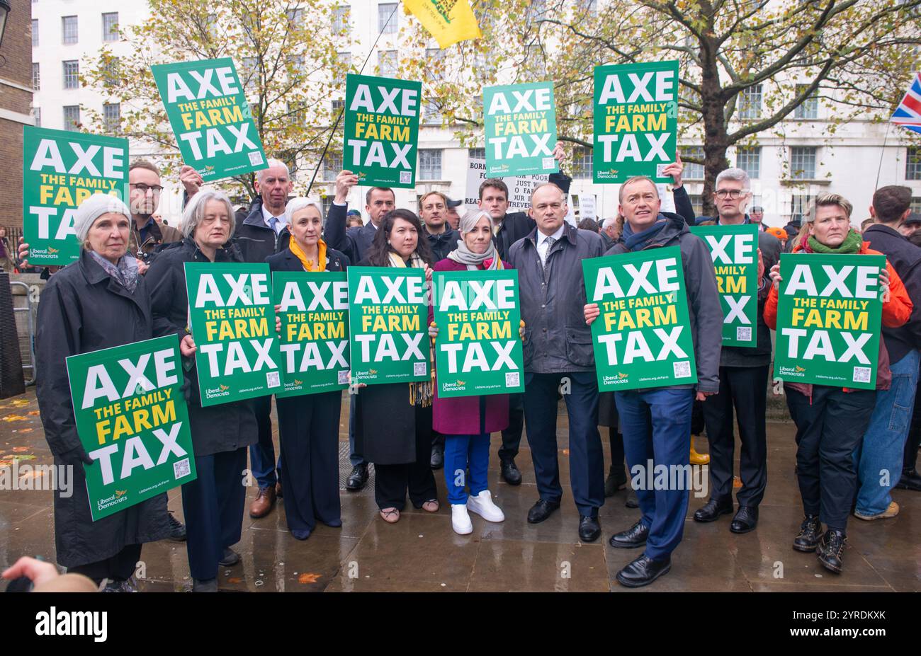 London, UK. 19th Nov 2024. MP Daisy Cooper with other officials at the ...