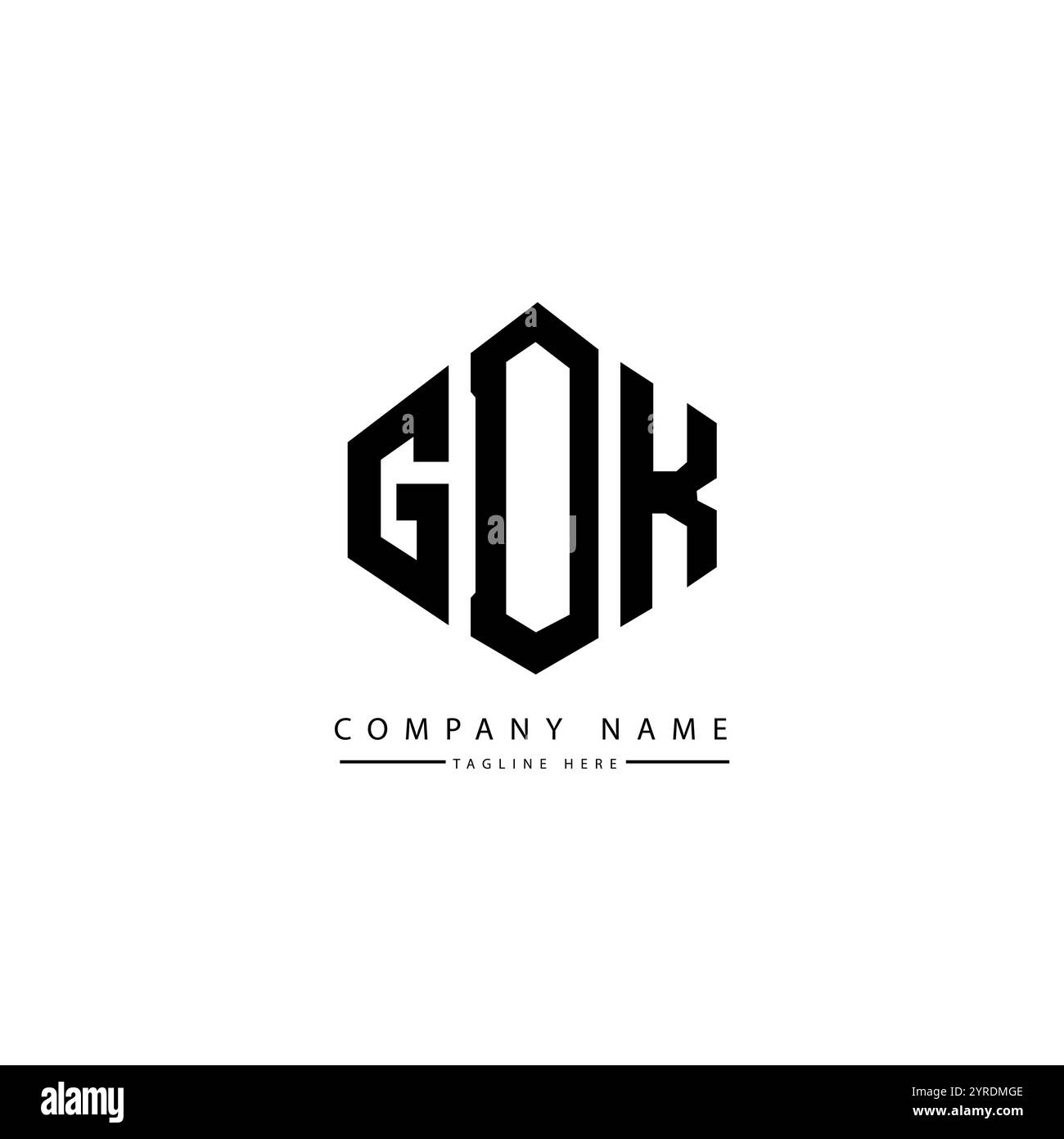 GDK letter logo design with polygon shape. GDK polygon and cube shape ...