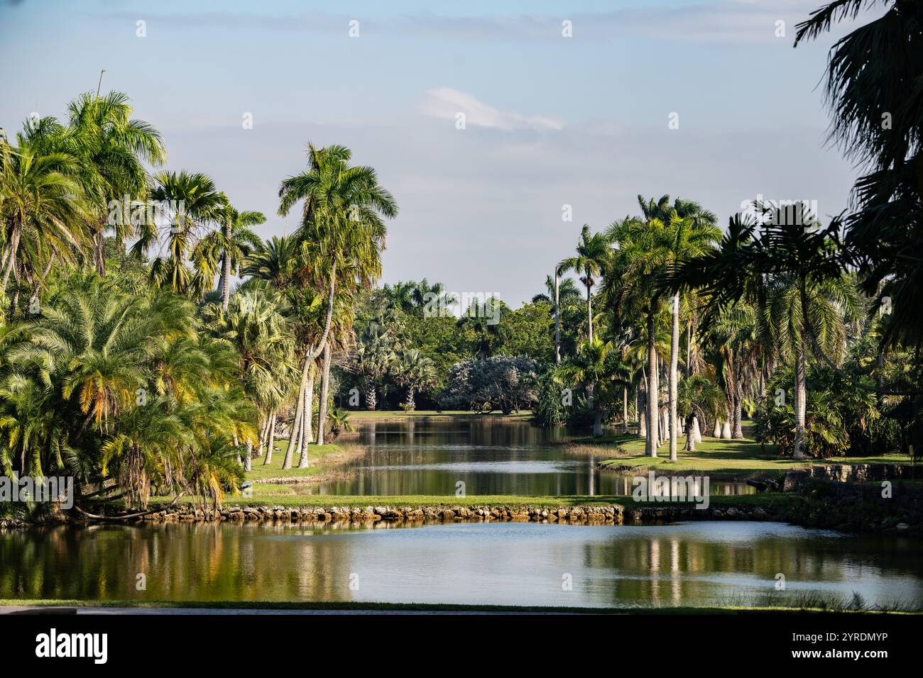 Miami, Florida - December 1, 2024: landscape in Fairchild Tropical ...