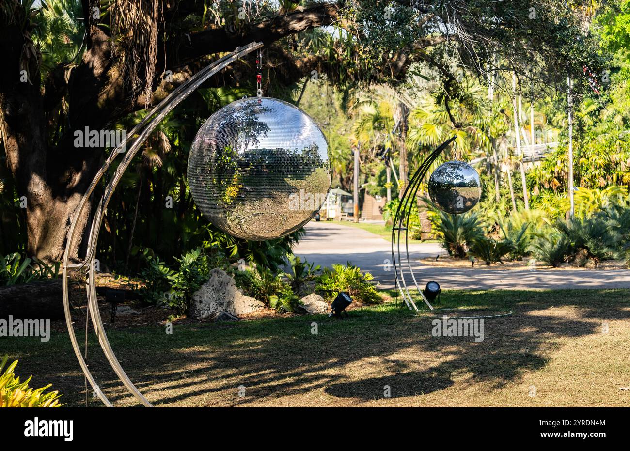 Miami, Florida - December 1, 2024: landscape in Fairchild Tropical ...