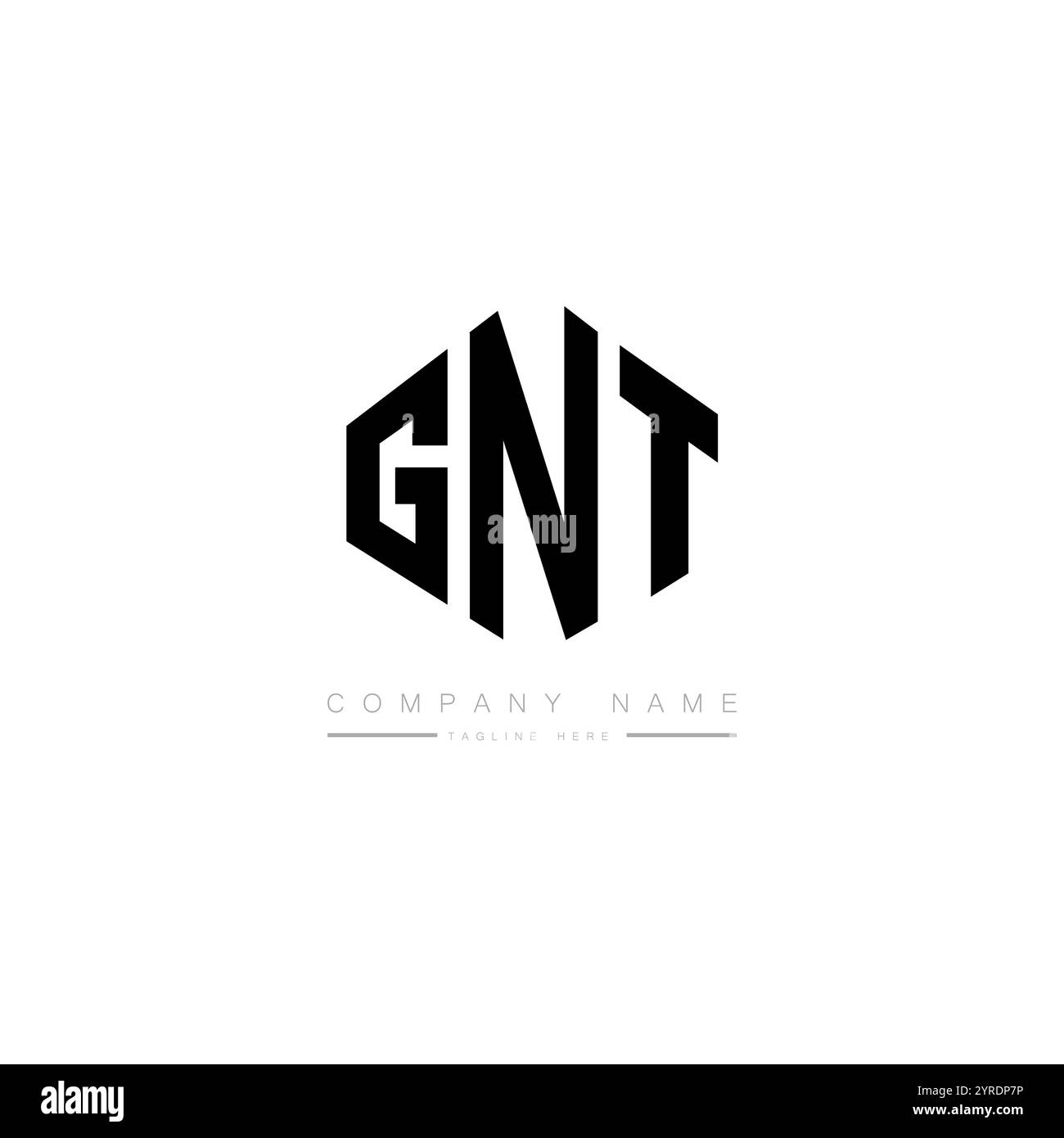 GNT letter logo design with polygon shape. GNT polygon and cube shape ...
