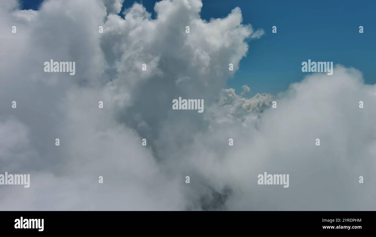 Aerial drone flying through cloud hi-res stock photography and images ...