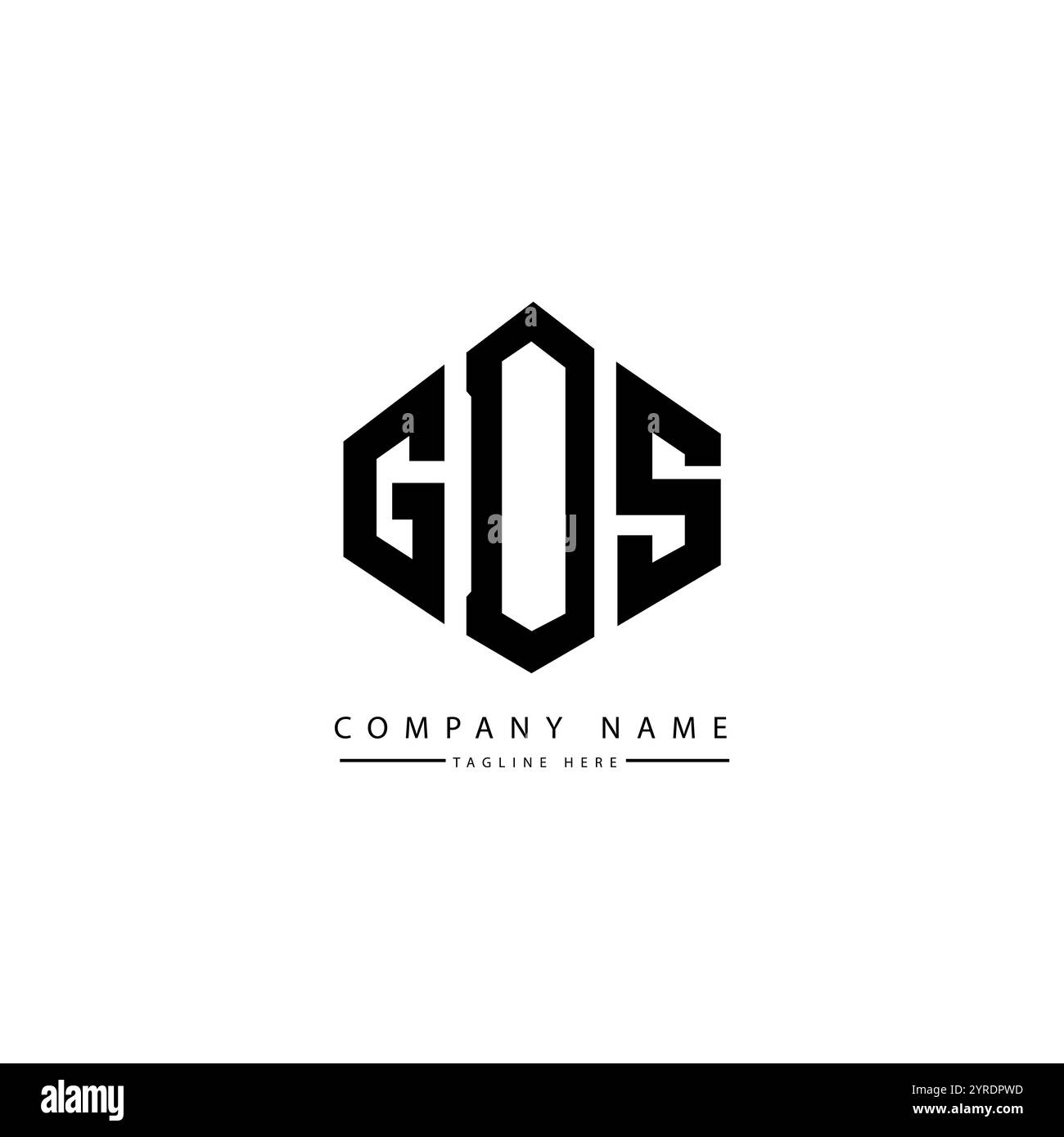 GDS letter logo design with polygon shape. GDS polygon and cube shape ...