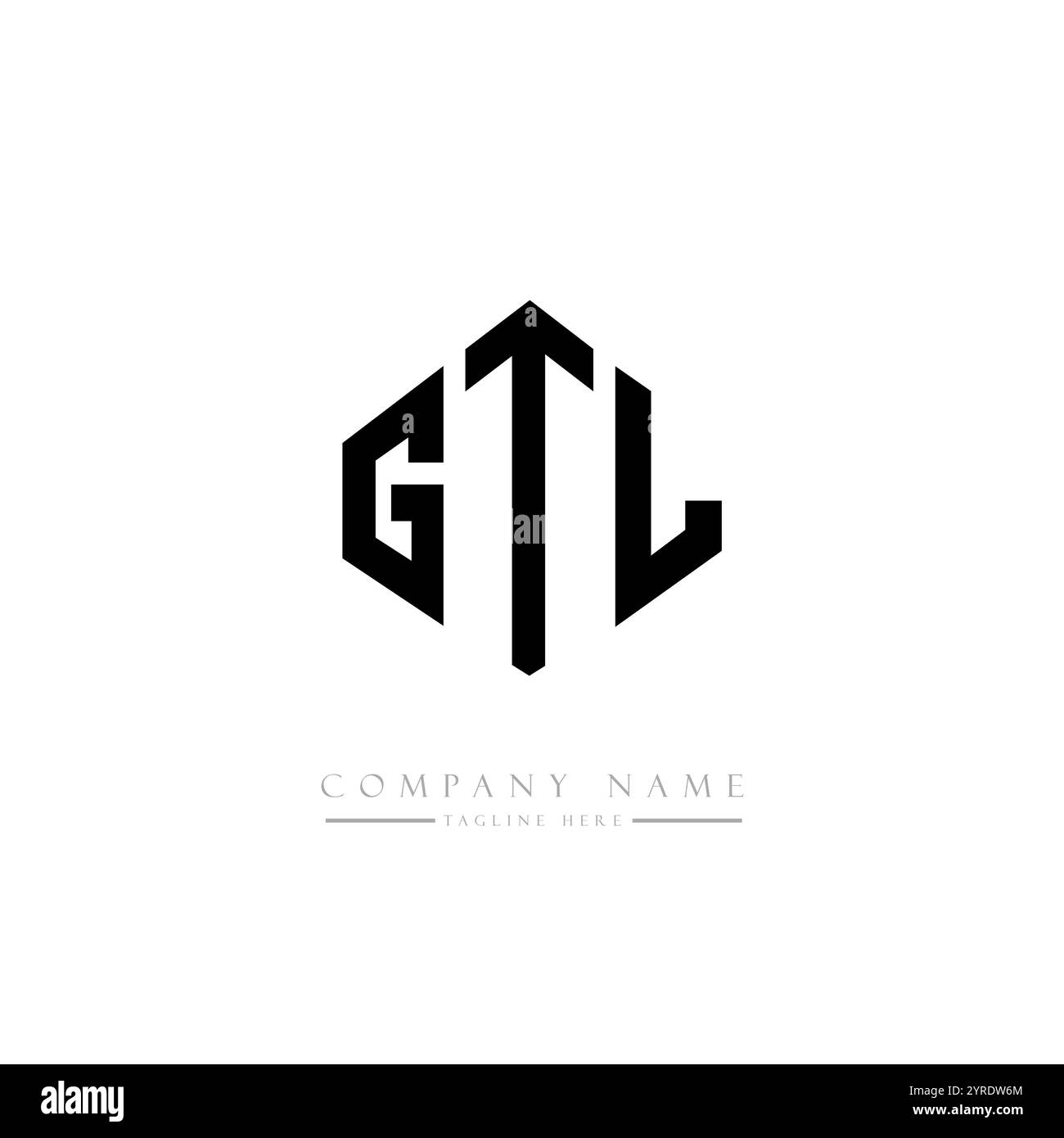 GTL letter logo design with polygon shape. GTL polygon and cube shape ...