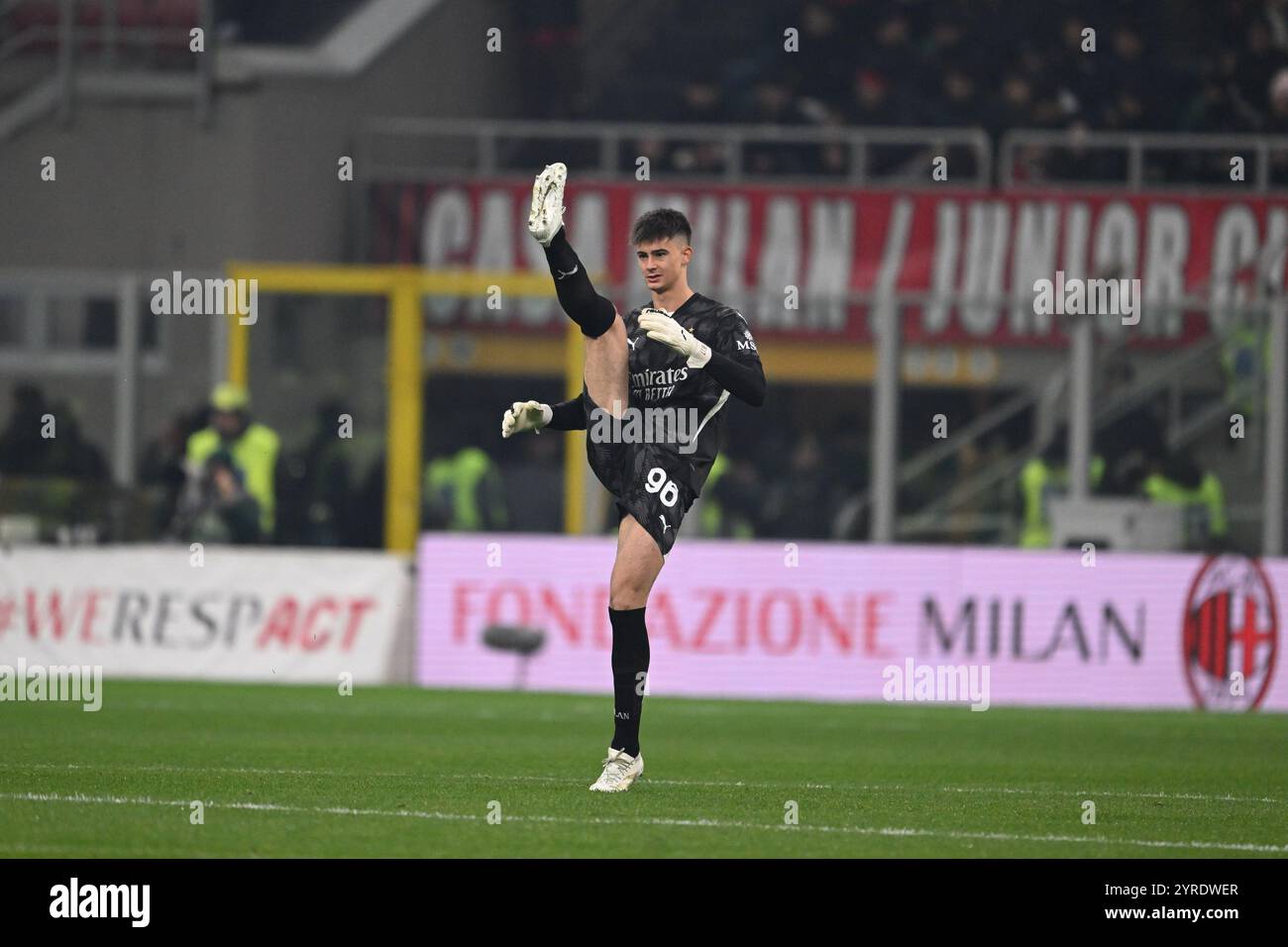 Lorenzo Torriani of AC Milan during Coppa Italia round of 16 football ...
