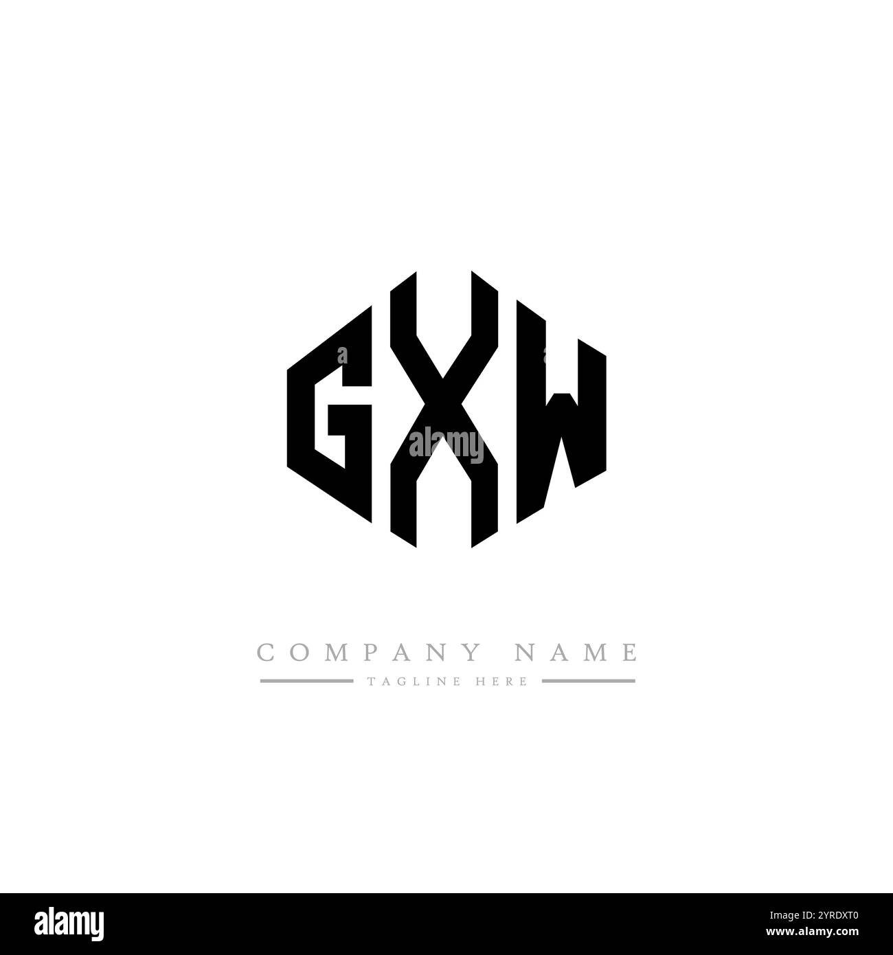 Gxw hexagon Stock Vector Images - Alamy