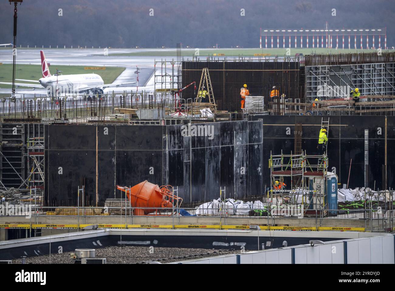 Duesseldorf Airport, new construction of the main fire station on the ...