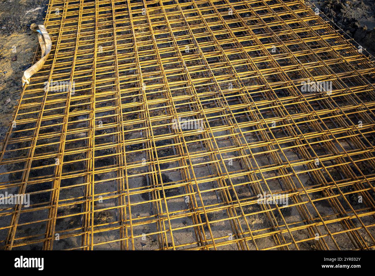 Rusty iron for concrete construction Stock Photo - Alamy