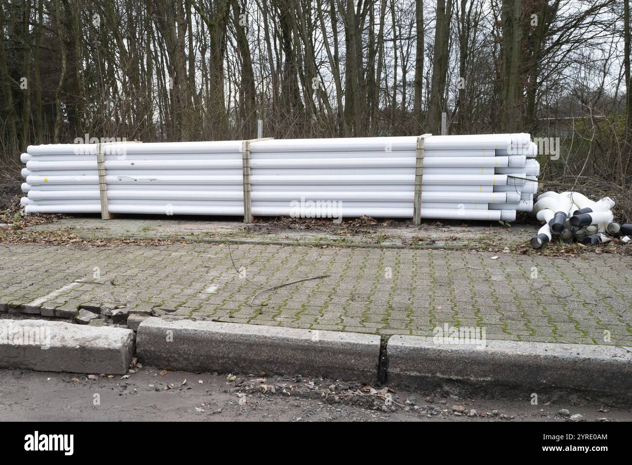 Cables on a construction site hi-res stock photography and images - Alamy