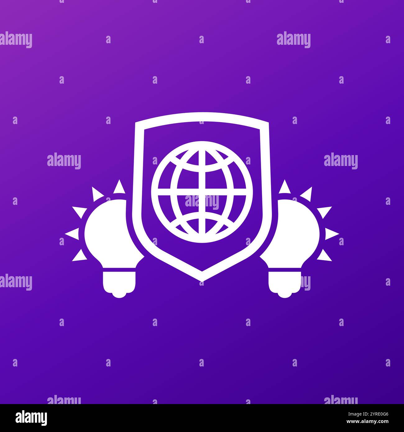 global patent protection icon, vector Stock Vector Image & Art - Alamy