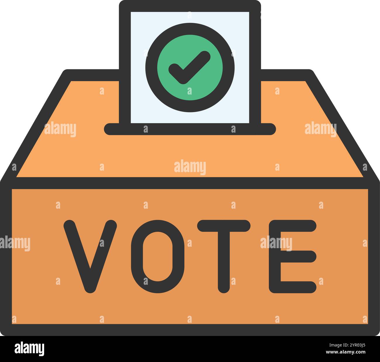 Vote Check icon vector image. Suitable for mobile application web application and print media ...