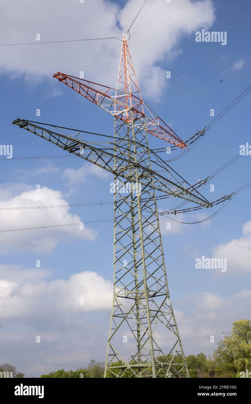 High voltage pylon for power supply Stock Photo - Alamy