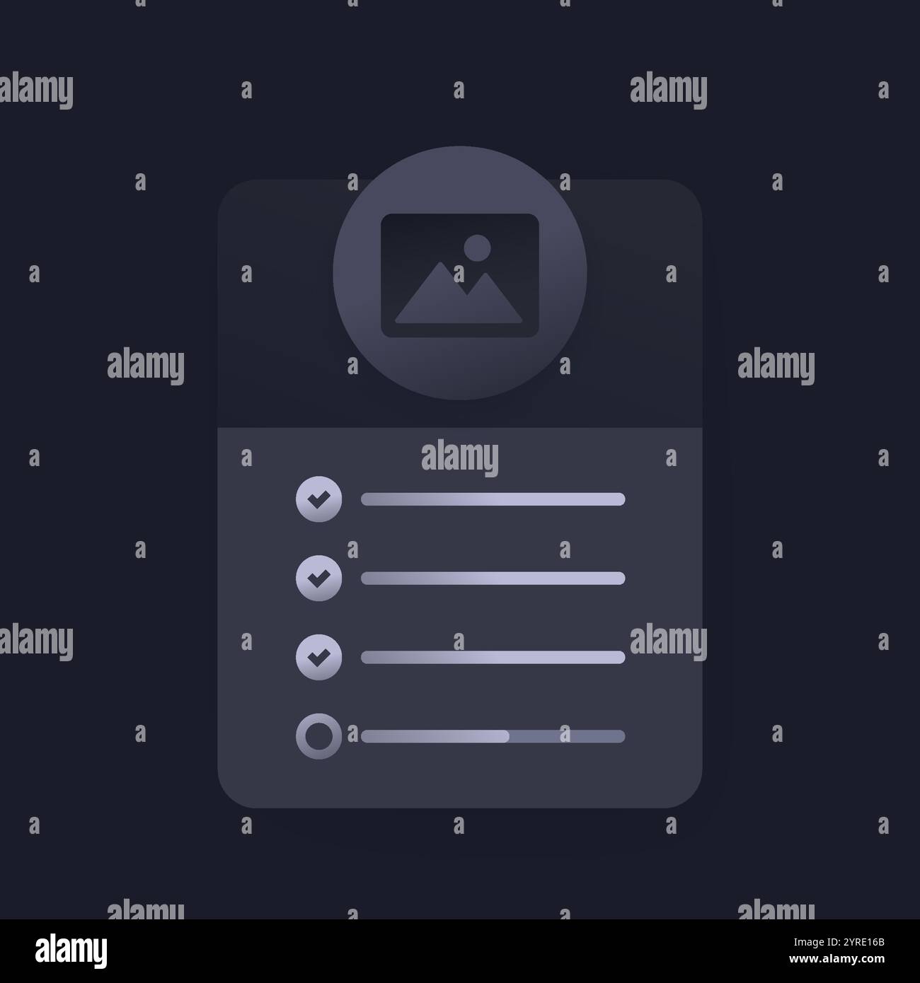 Upload images or photos to gallery form design Stock Vector Image & Art ...