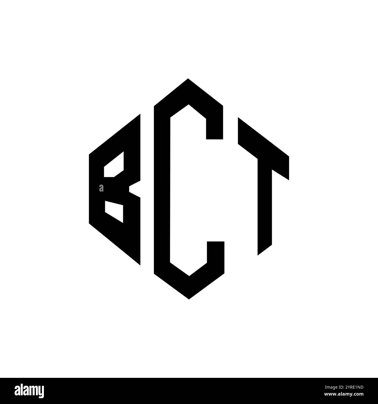 BCT letter logo design with polygon shape. BCT polygon and cube shape ...