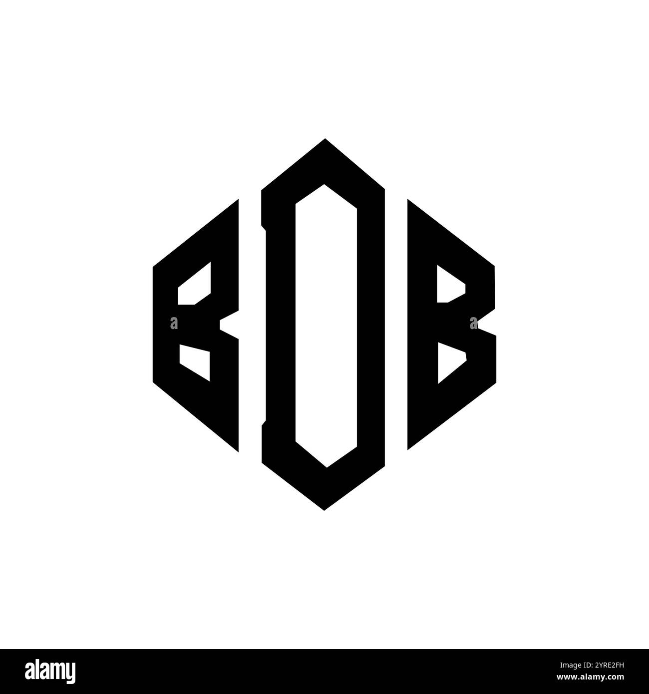 BDB letter logo design with polygon shape. BDB polygon and cube shape ...