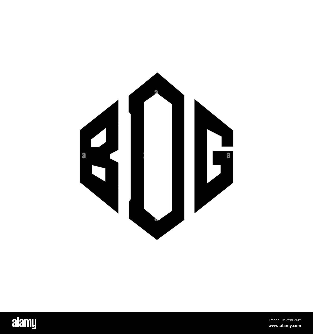 BDG letter logo design with polygon shape. BDG polygon and cube shape ...