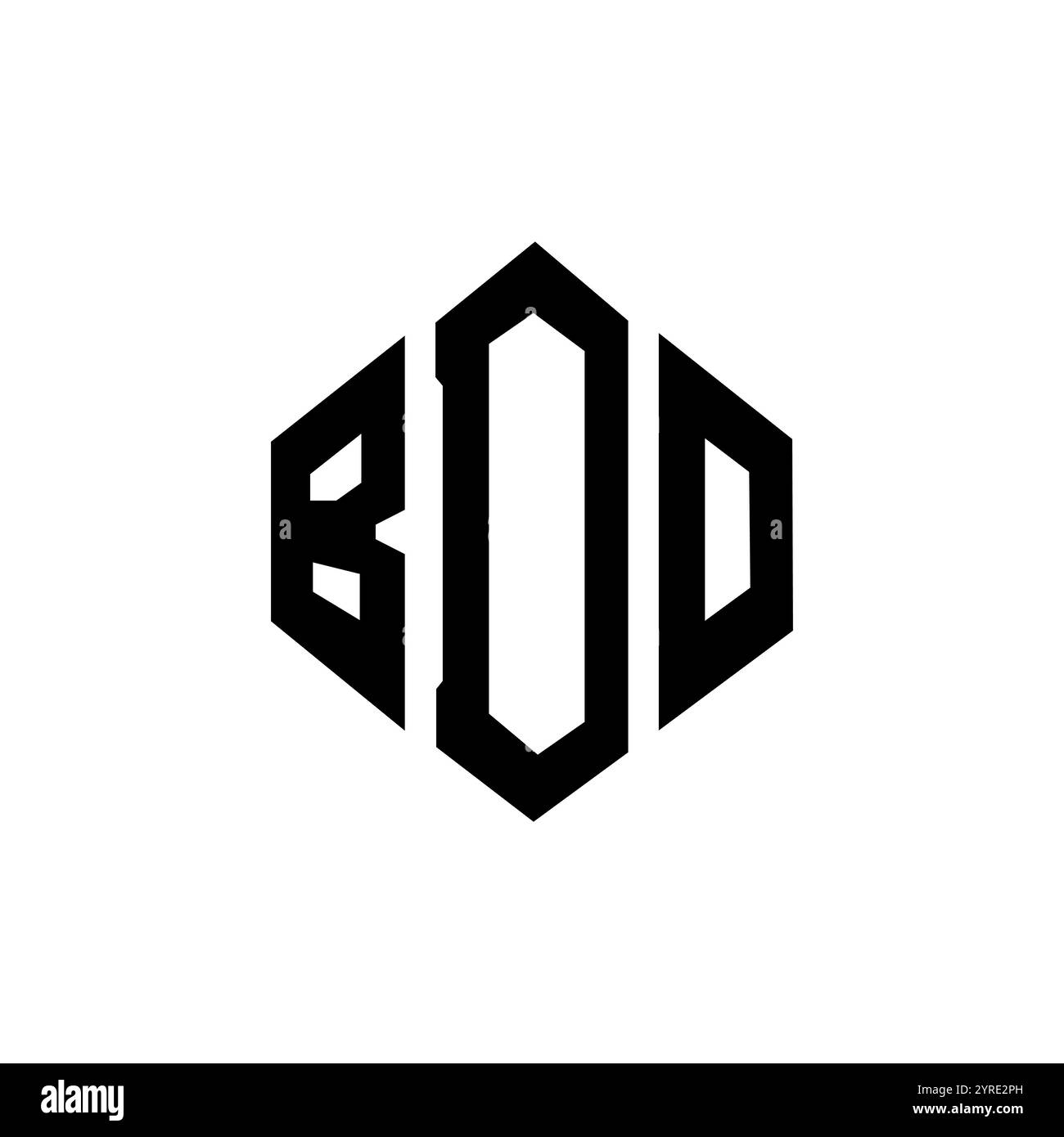 BDO letter logo design with polygon shape. BDO polygon and cube shape ...