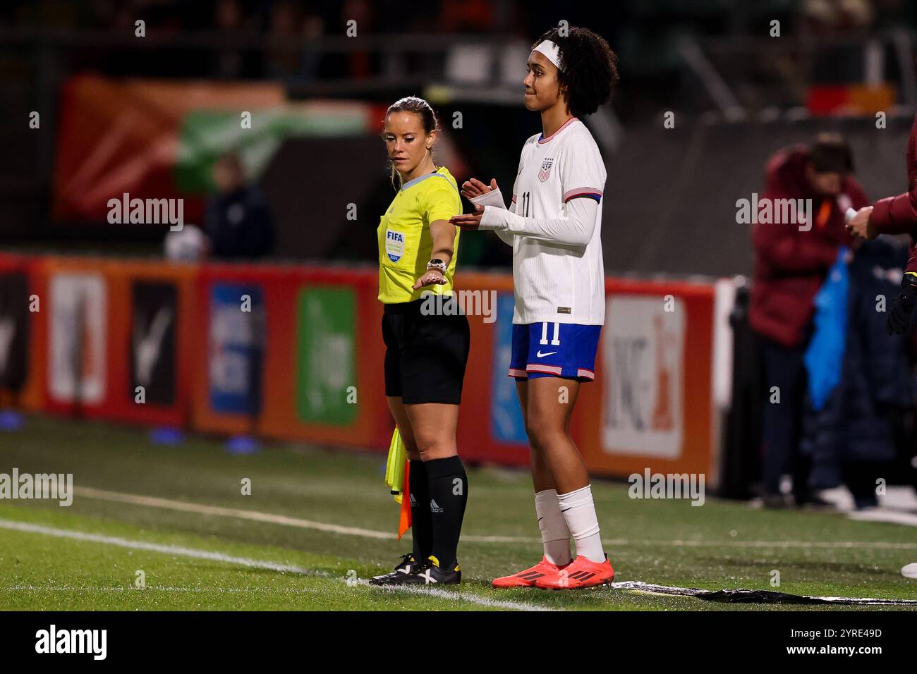 DEN HAAG, NETHERLANDS - DECEMBER 3: Lily Yohannes of USA will enter the ...