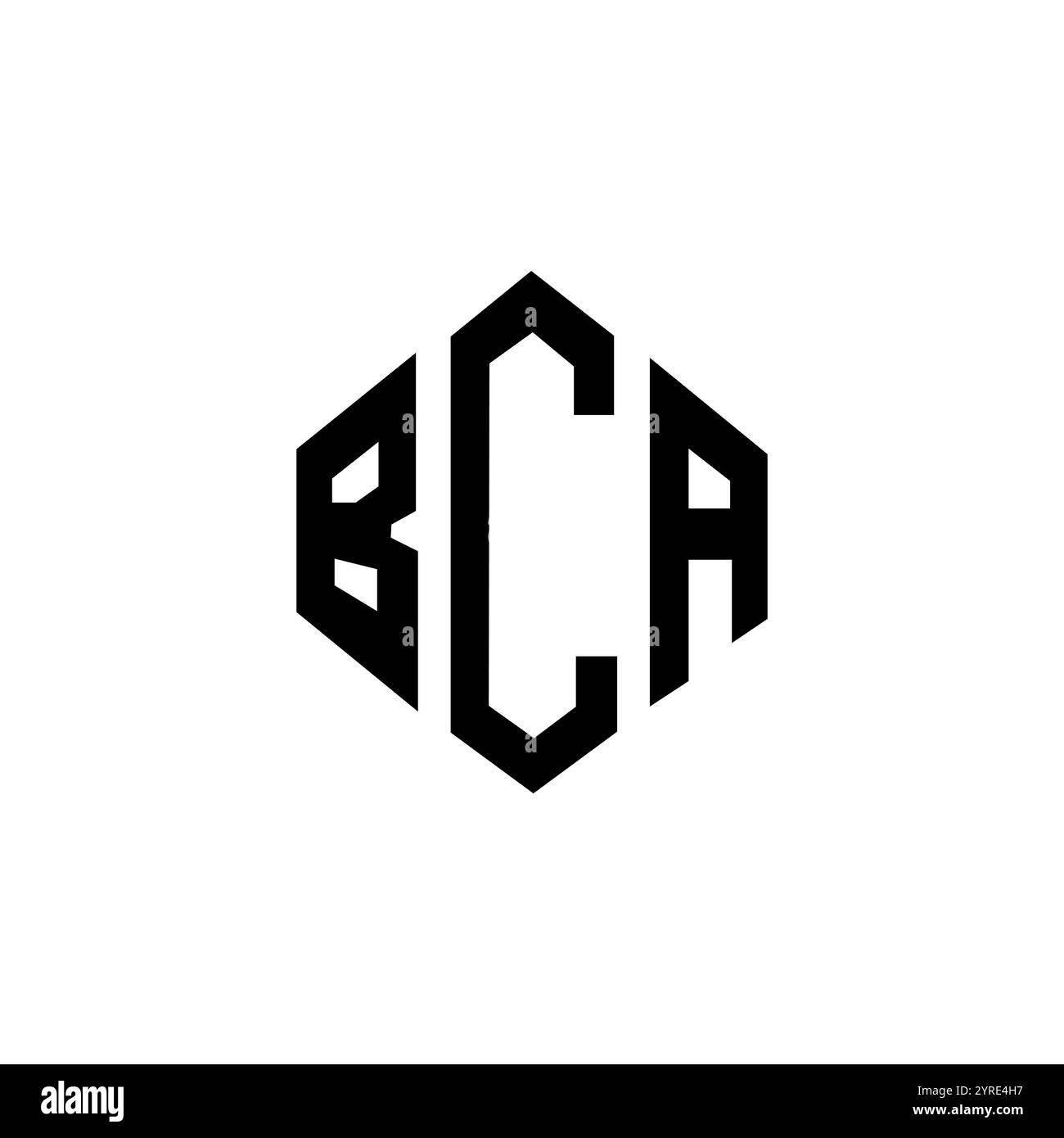 BCA letter logo design with polygon shape. BCA polygon and cube shape ...