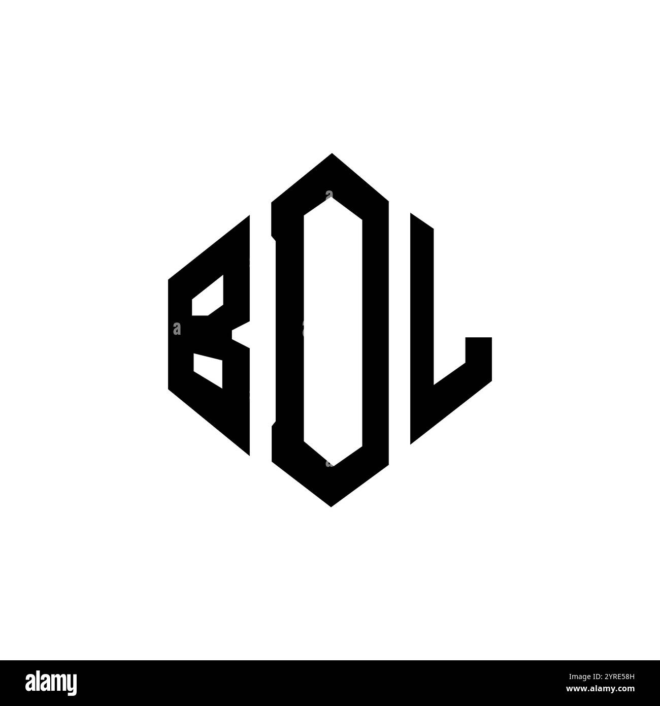 BDL letter logo design with polygon shape. BDL polygon and cube shape ...
