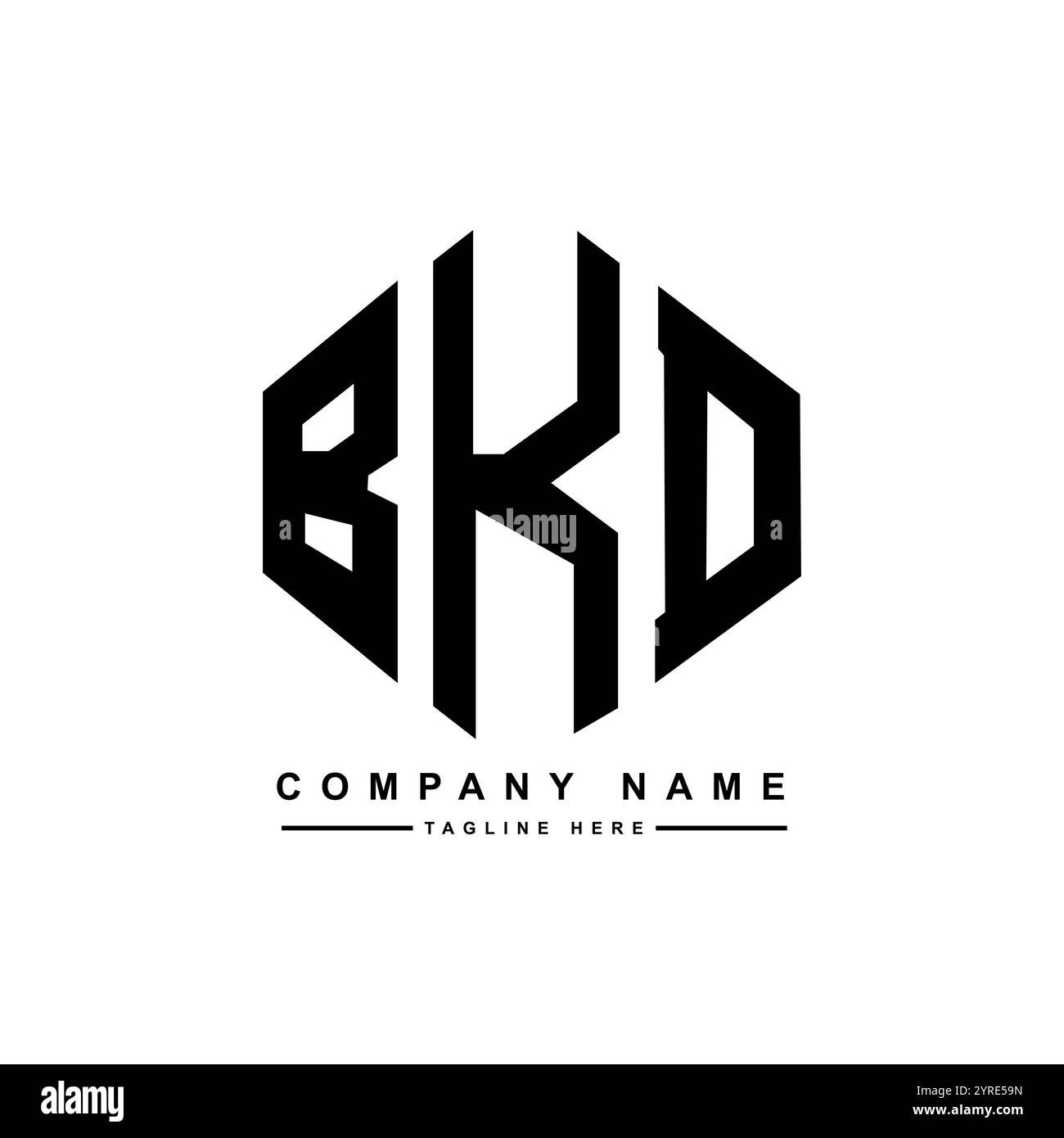 Bkd font Stock Vector Images - Alamy