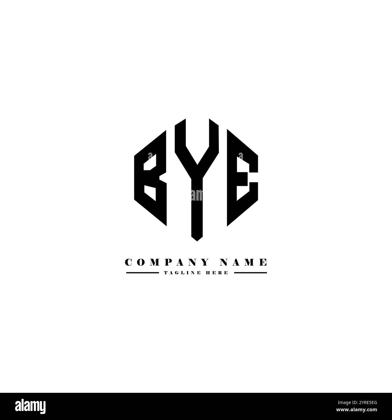 Bye hexagon Stock Vector Images - Alamy