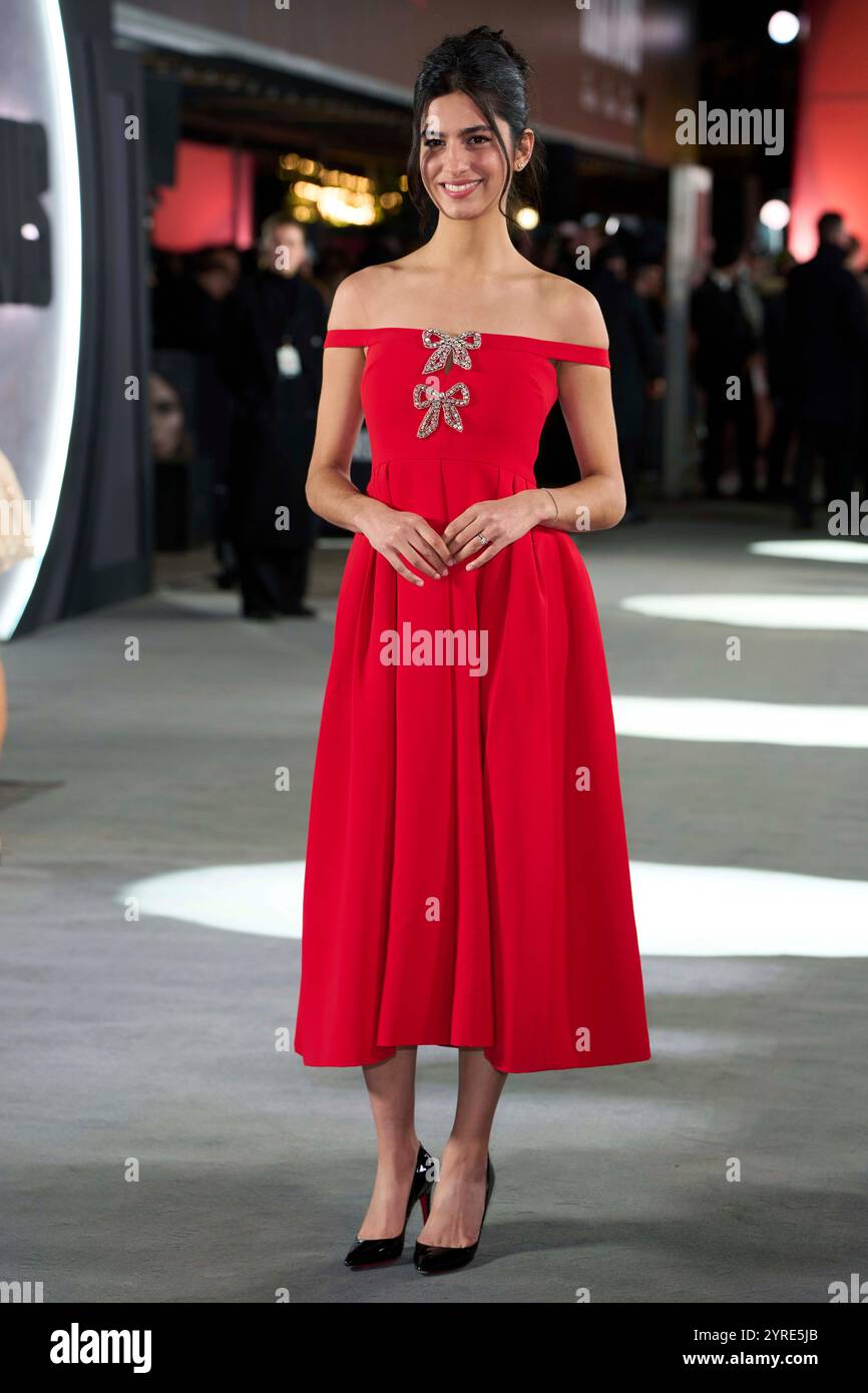 Hannah Khalique poses for photographers upon arrival for the premiere ...