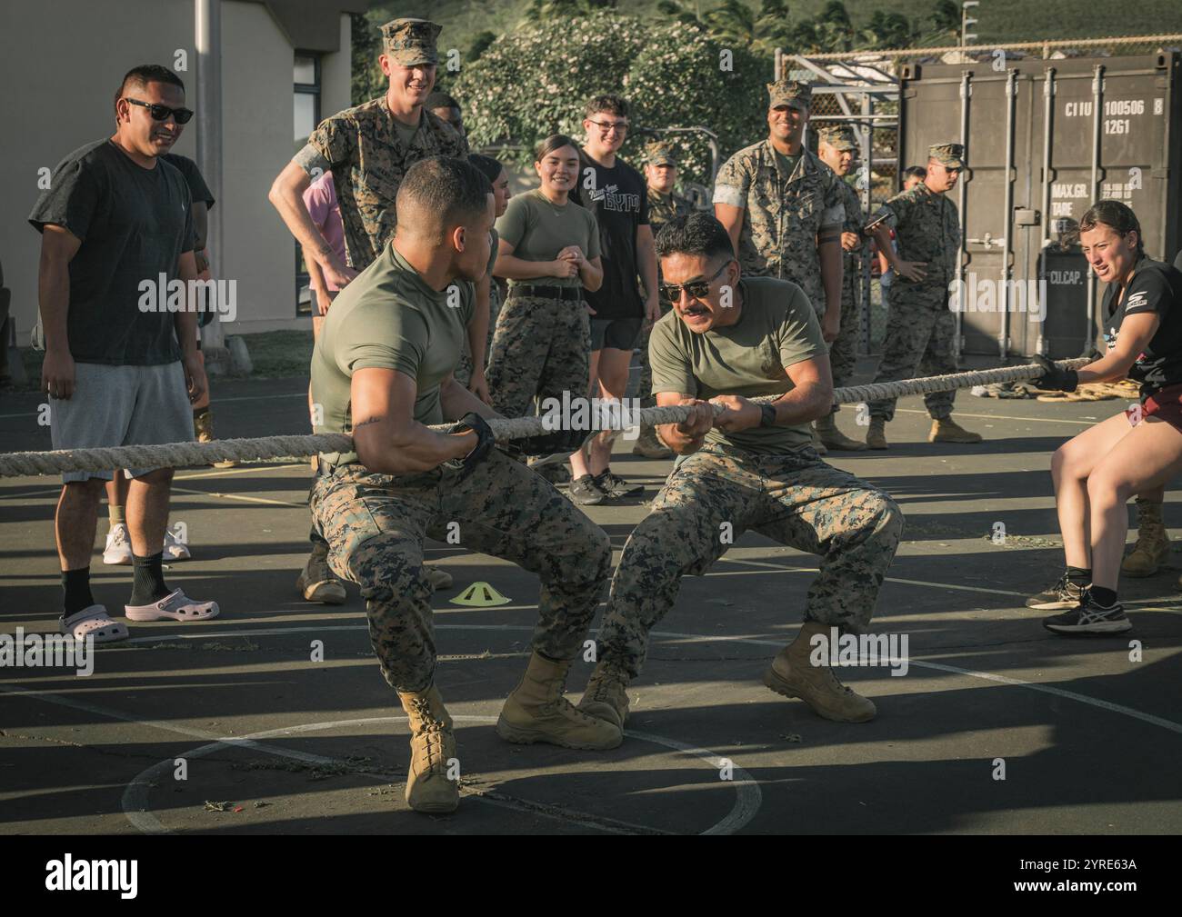 U.S. Marines with Headquarters Battalion (HQBN), Marine Corps Base ...