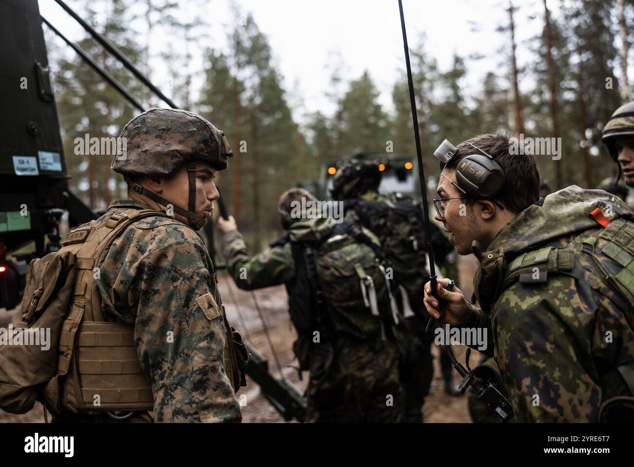 U.S. Marine Corps Lance Cpl. Wesley Thompson, a motor vehicle operator ...