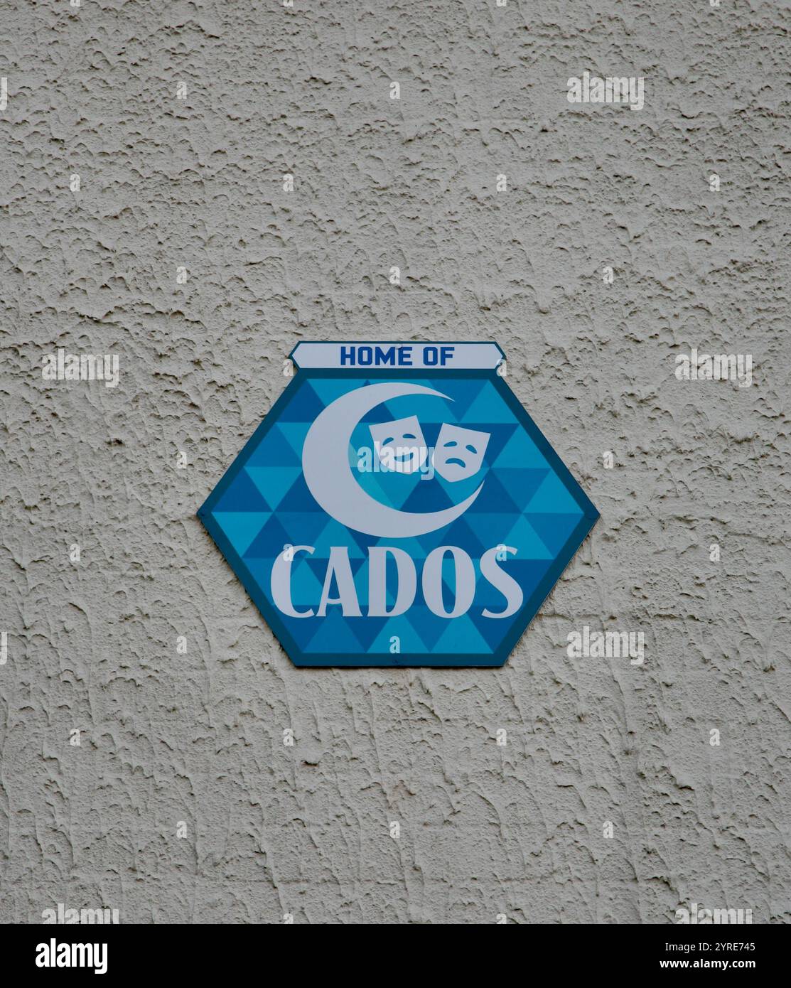A sign for CADOS outside Chorley Theatre, Chorley, Lancashire U.K Stock ...