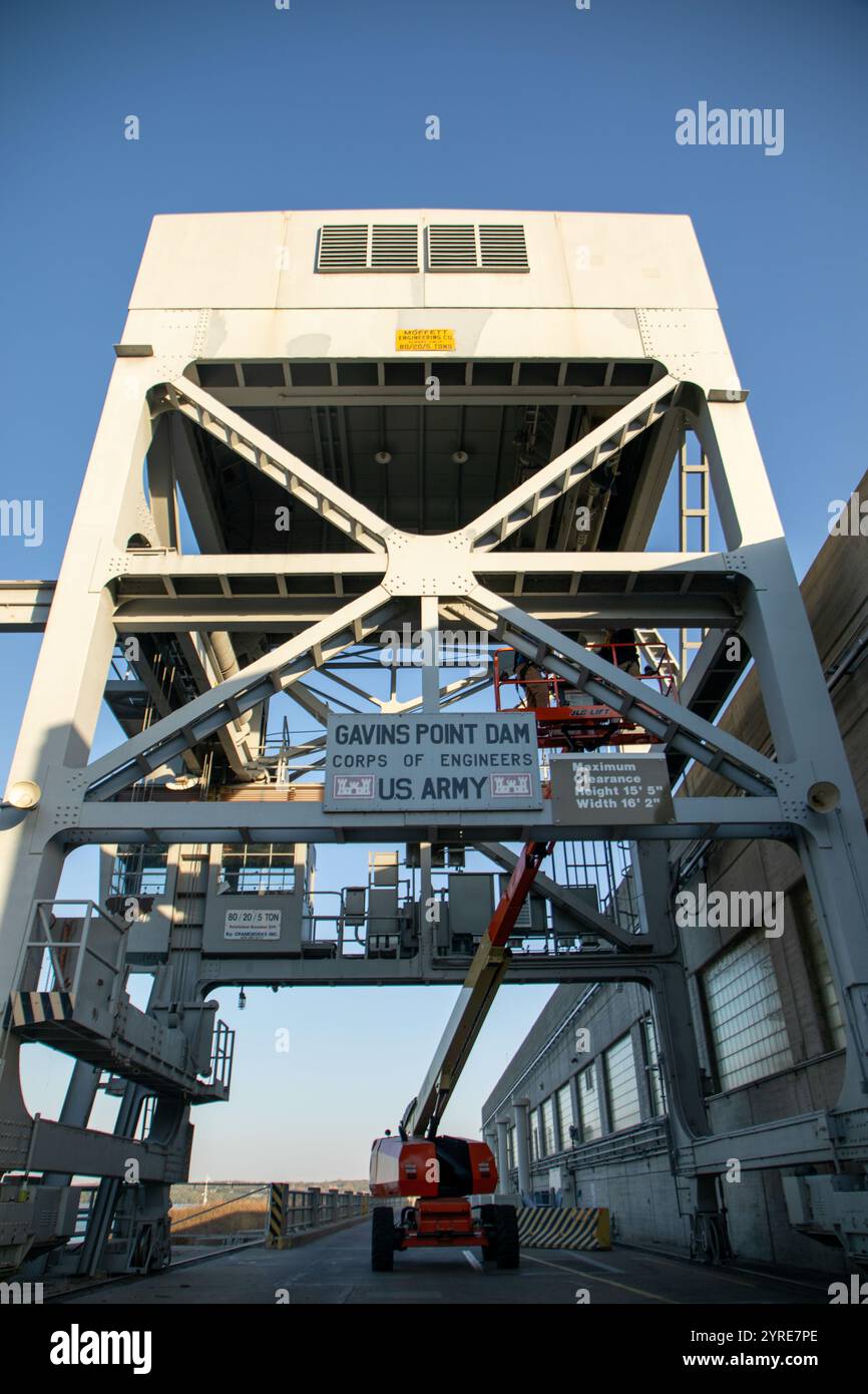 Omaha District's Gavins Point Dam. (U.S. Army photo by Makenzie Leonard ...
