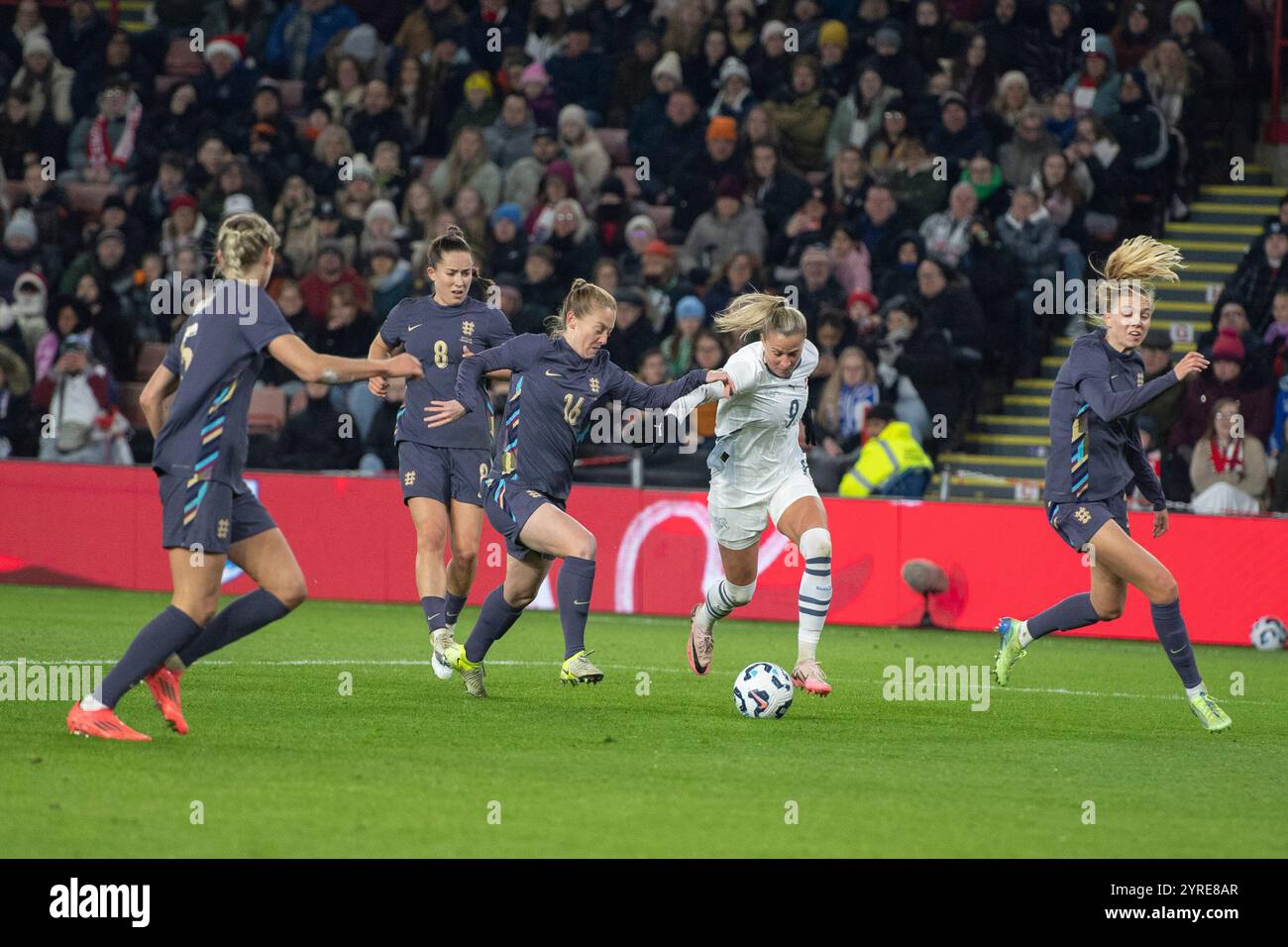 Switzerland's Ana Maria Crnogorcevic drives forward during the Women's ...