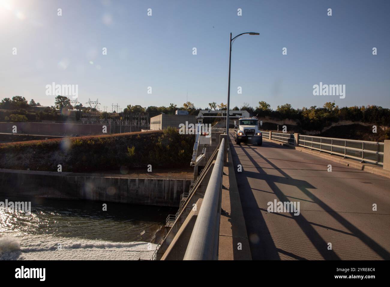 Omaha District Structural Engineers Jun Jin and Nabil Askar perform an ...