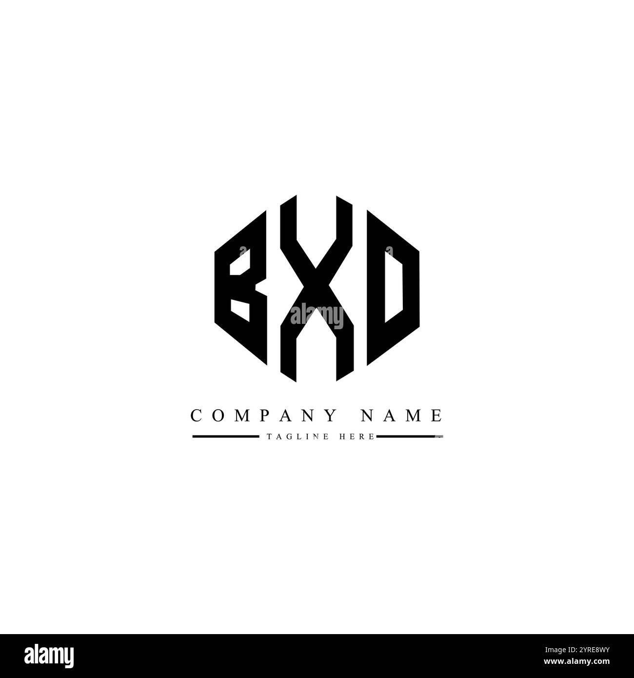 Bxo logo design Black and White Stock Photos & Images - Alamy