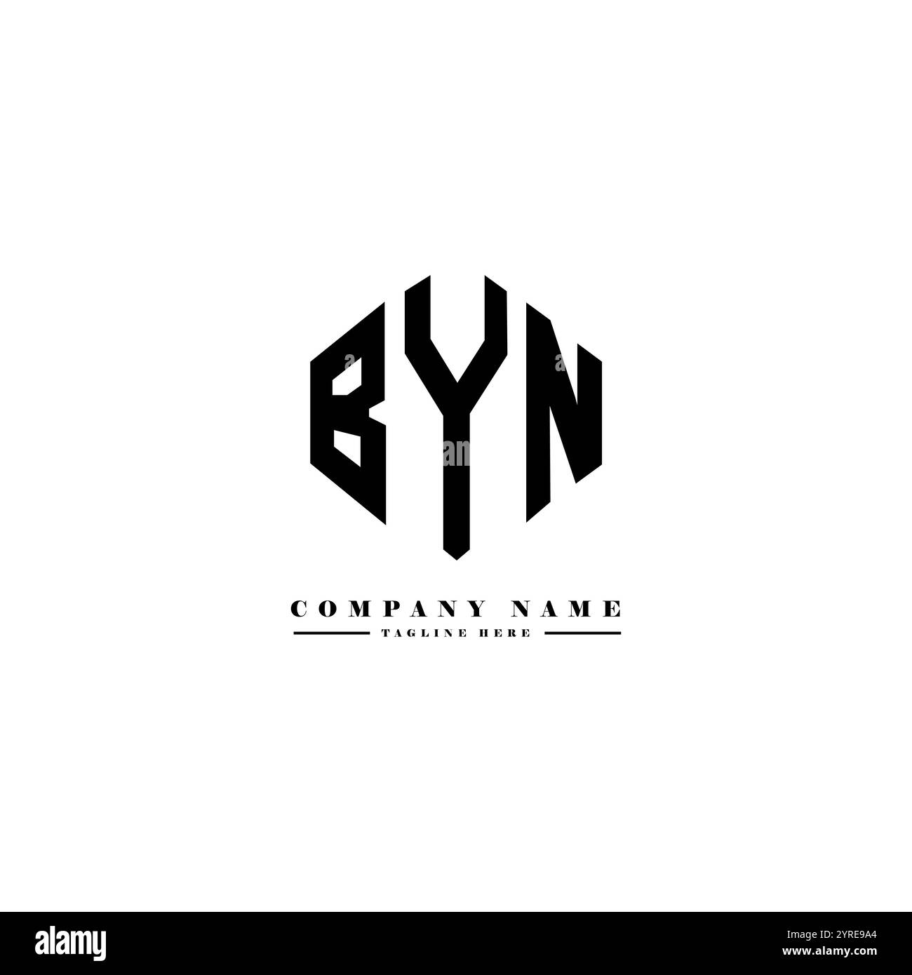 Byn logo design hi-res stock photography and images - Alamy