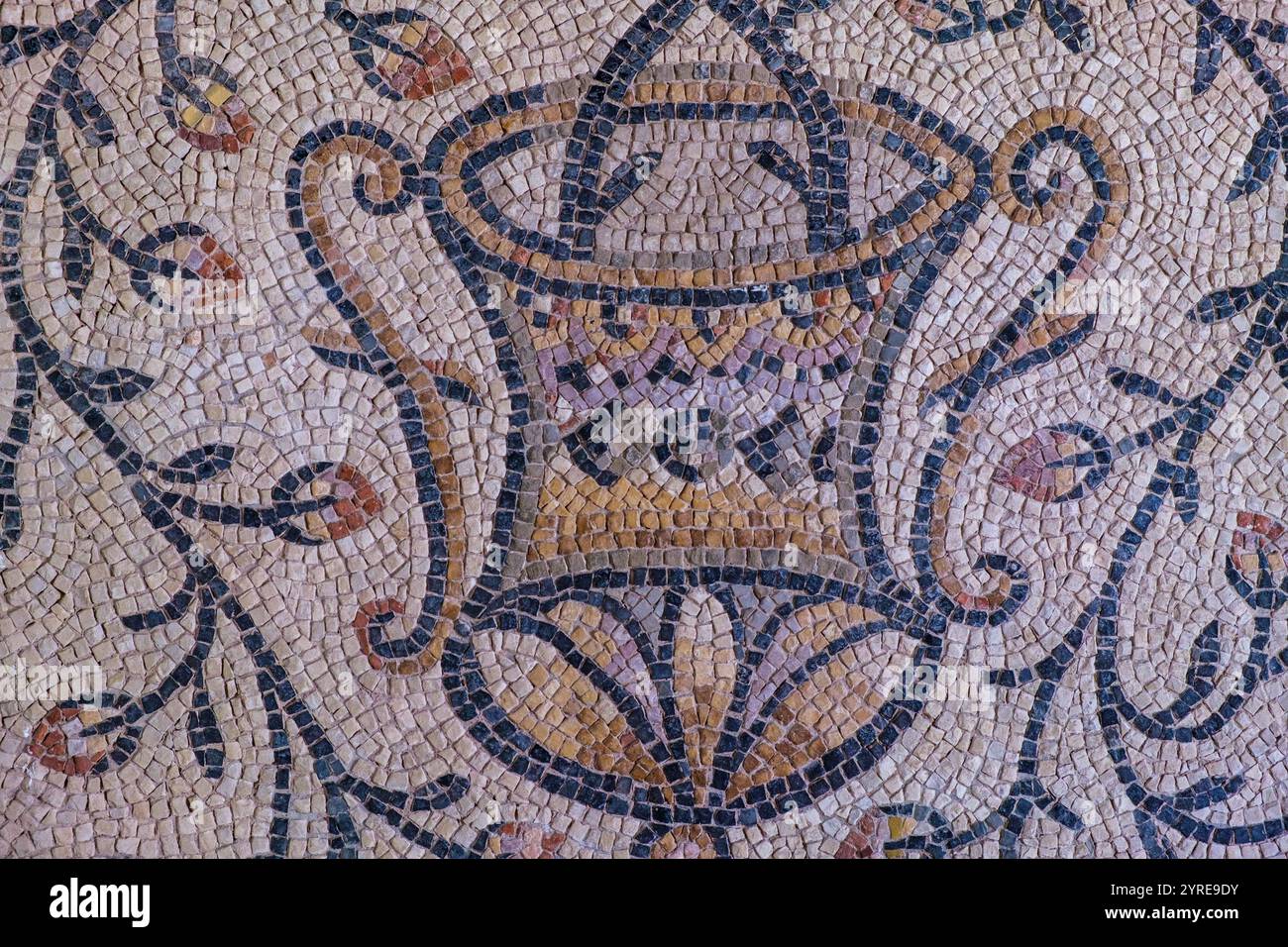 Authentic Roman mosaic, detail Stock Photo - Alamy