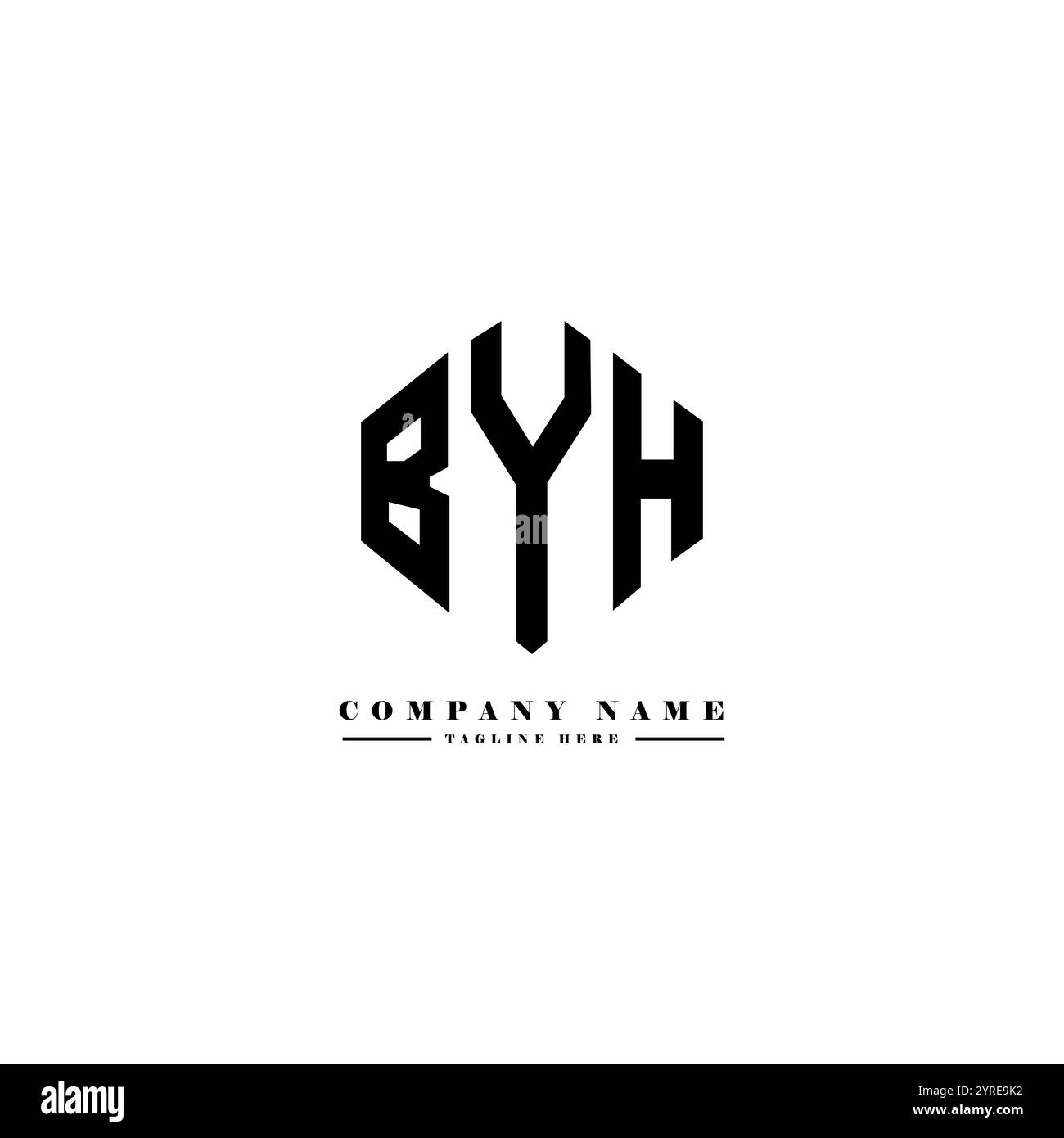 Byh logo design hi-res stock photography and images - Alamy
