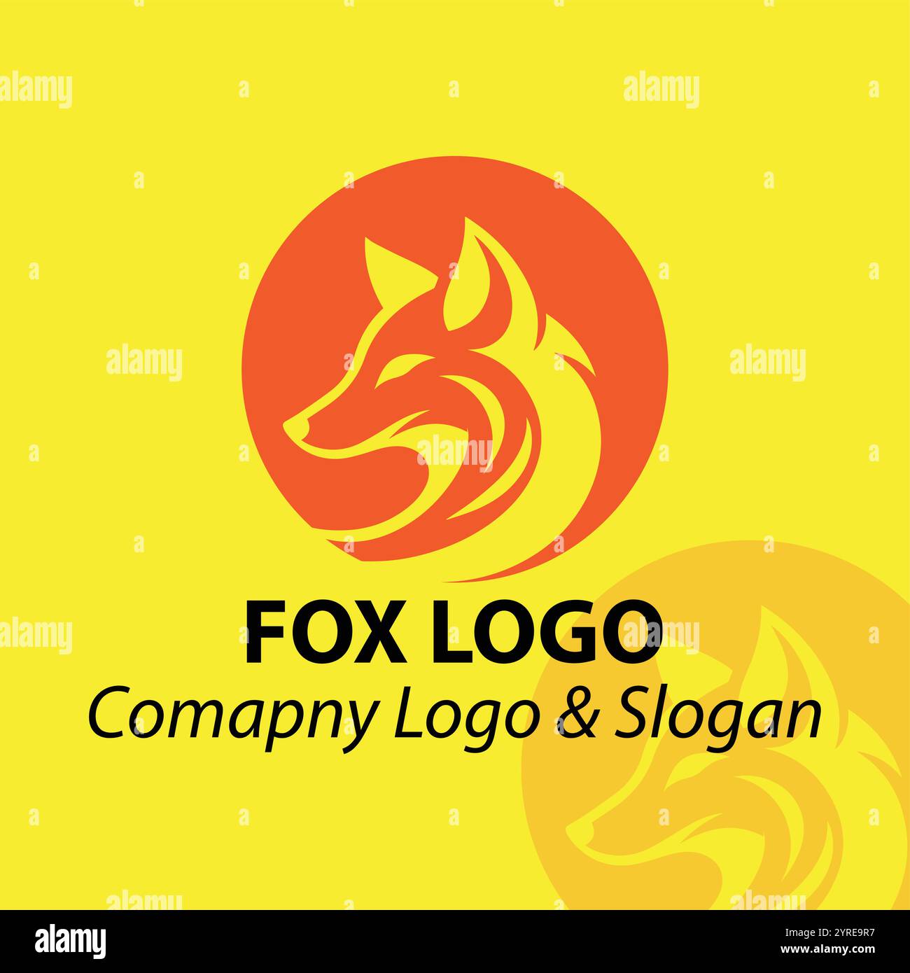 Modern fox design hi-res stock photography and images - Alamy