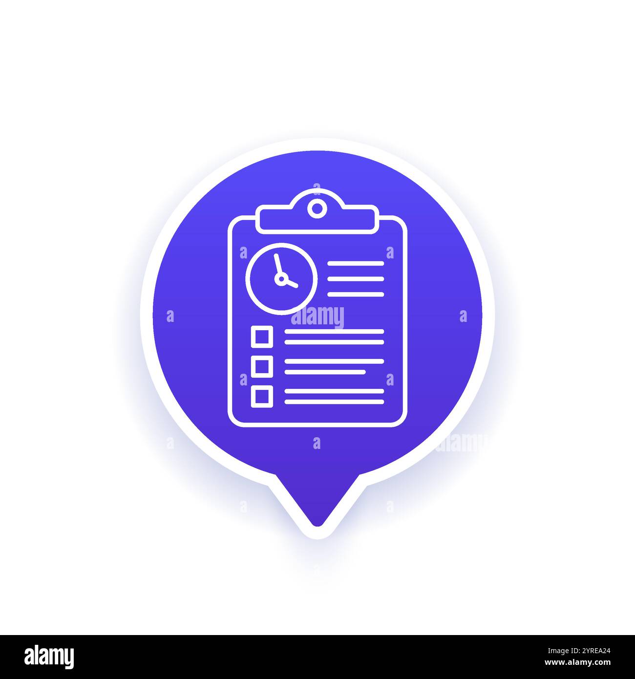 time-sheet icon, timesheet in line design Stock Vector Image & Art - Alamy