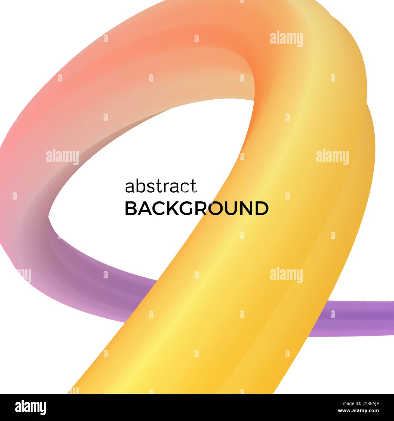 Color abstract composition of the yellow and purple watercolor waves ...