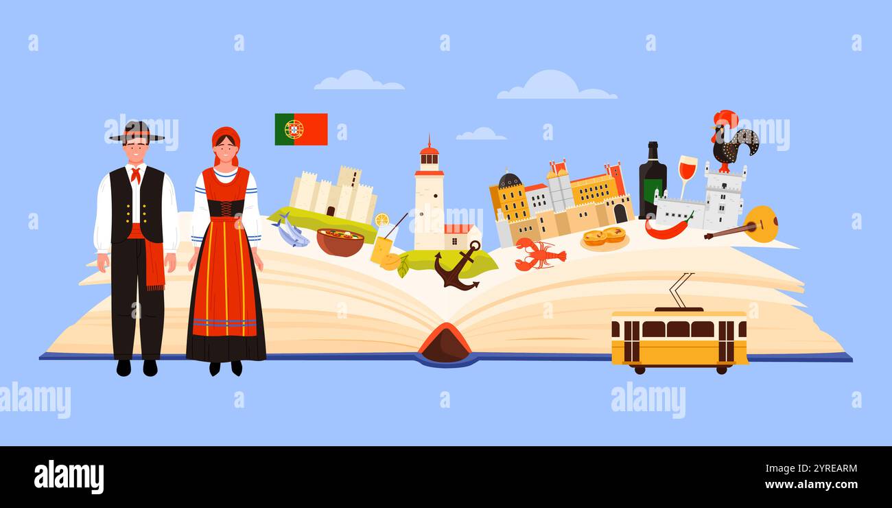 Portugal culture and architecture landmarks study in infographic ...