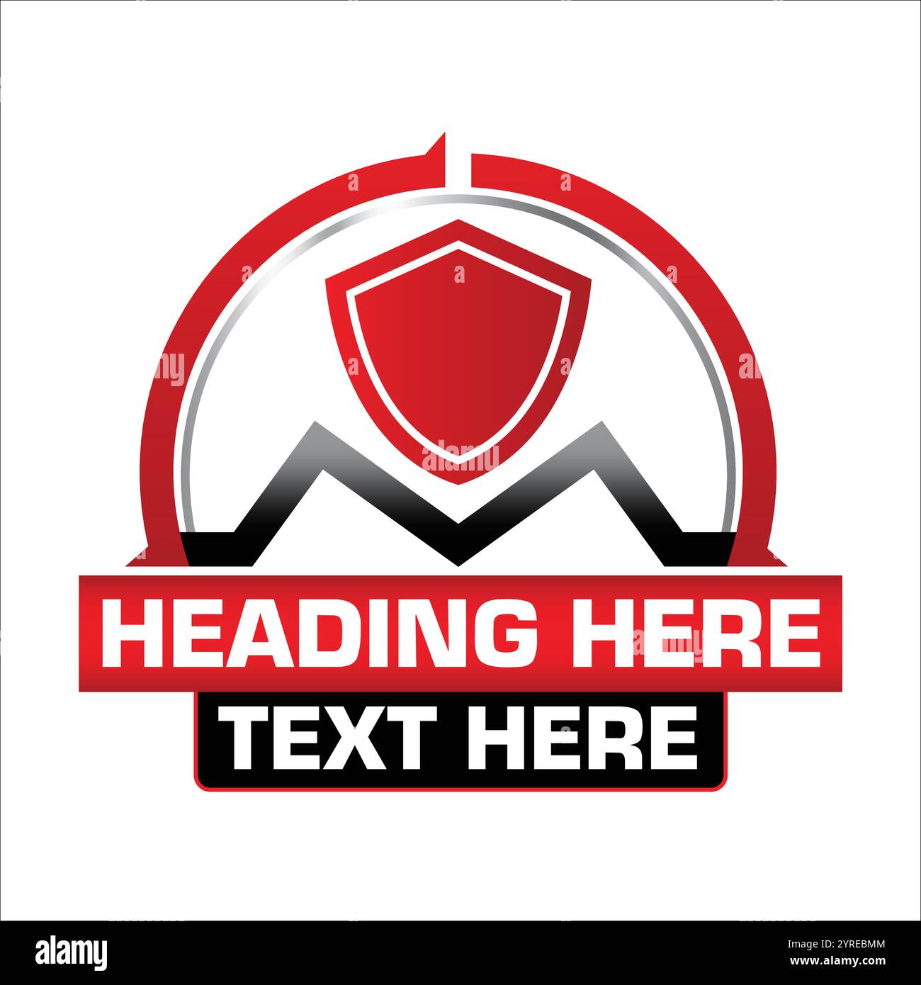 M shield logo Stock Vector Images - Alamy
