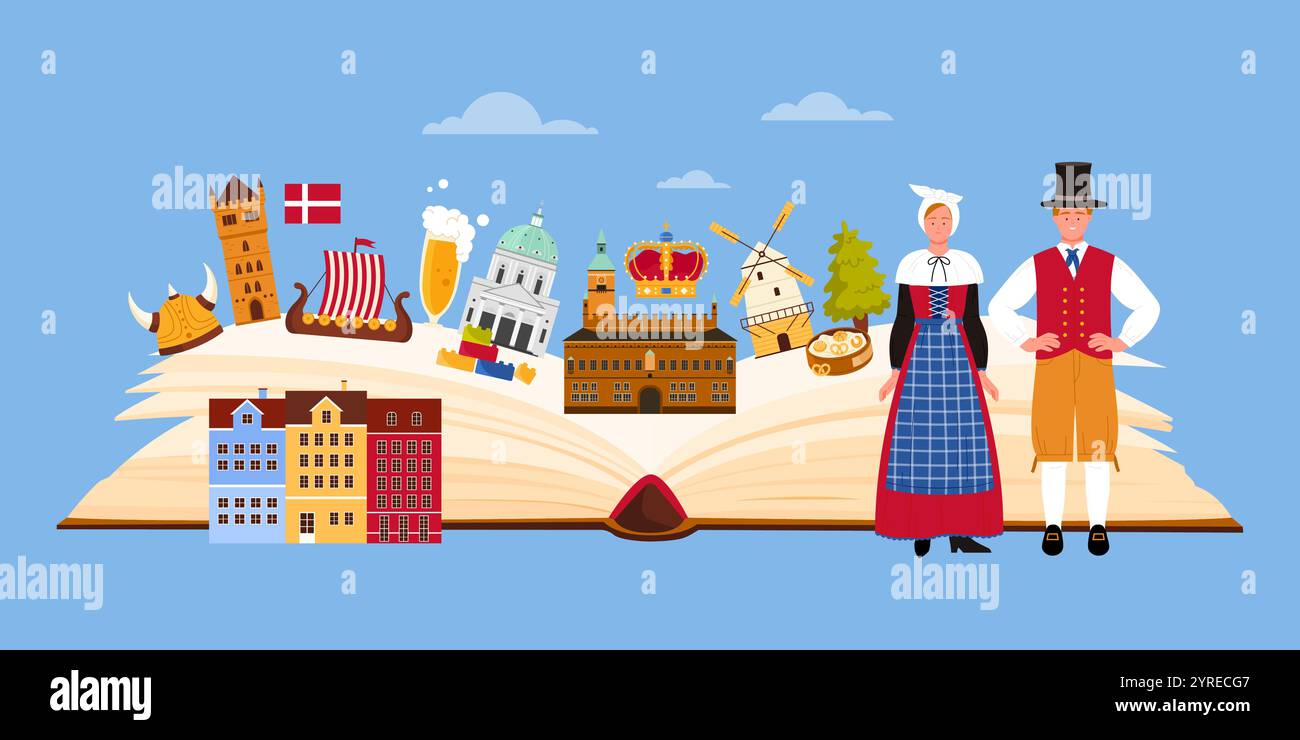 Culture elements, architecture landmarks of Denmark study in ...