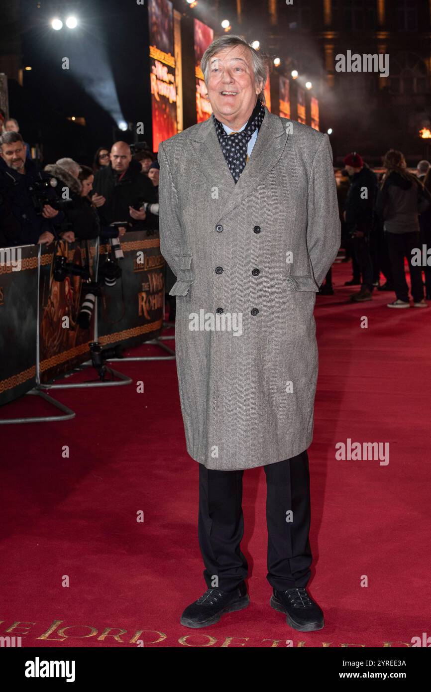 Stephen Fry poses at The Lord of the Rings: The War of the Rohirrim ...