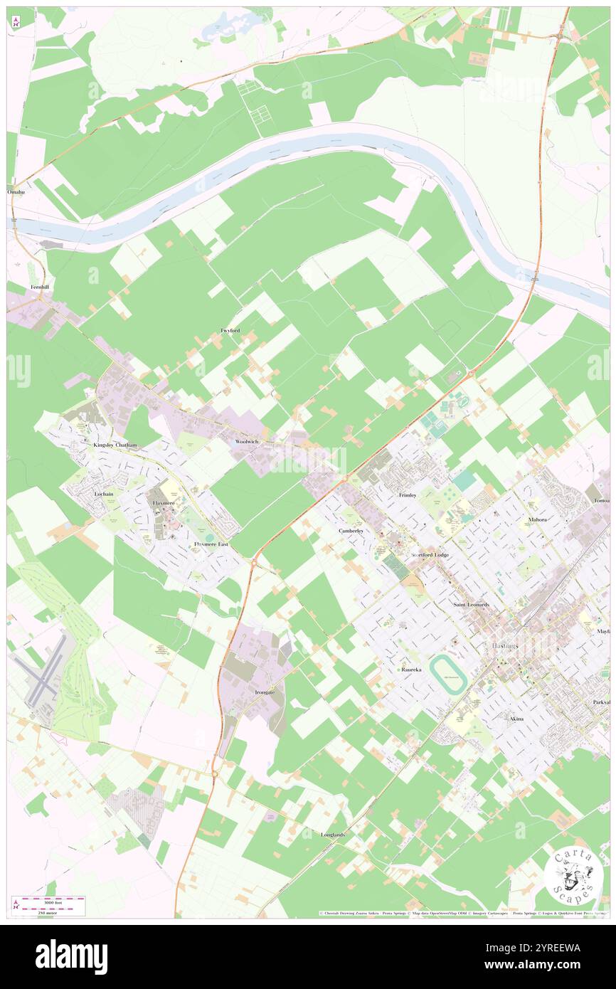Camberley map Cut Out Stock Images & Pictures - Alamy
