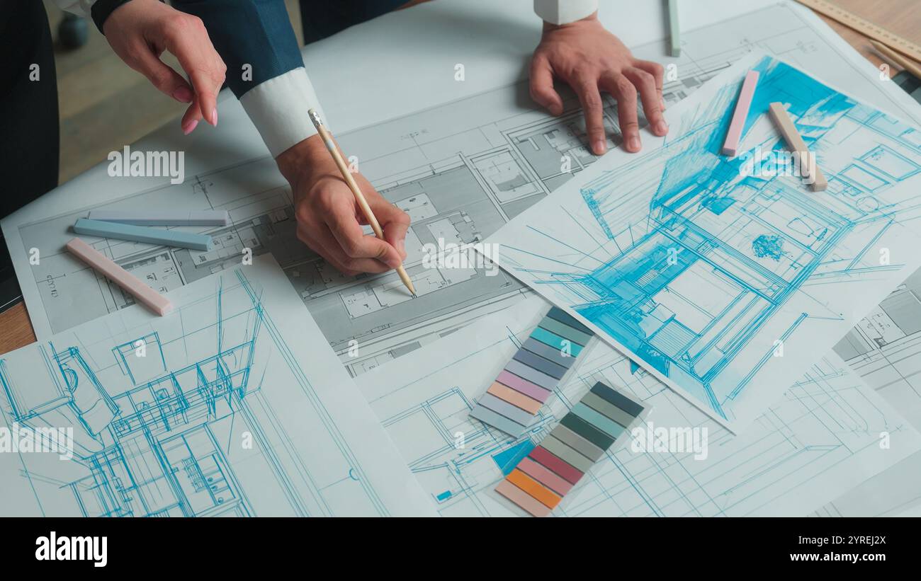 Architecture design project Arabian man architect designer engineer ...